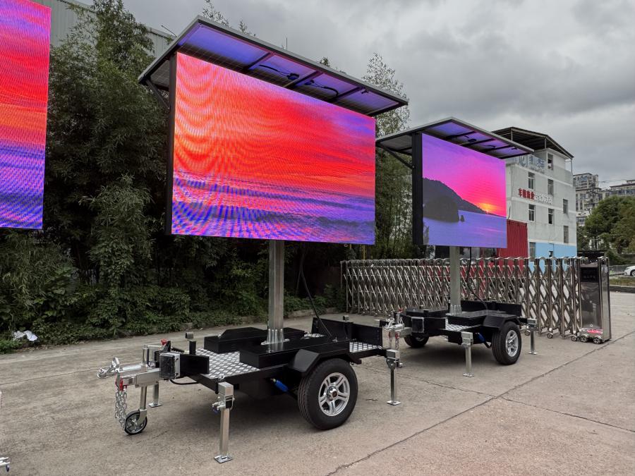 News - Solar-powered LED trailer: 24/7 advertising freedom without ...